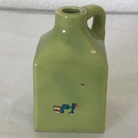Vintage | Accents | Vintage Tiny Green Ceramic Jug Pitcher | Poshmark